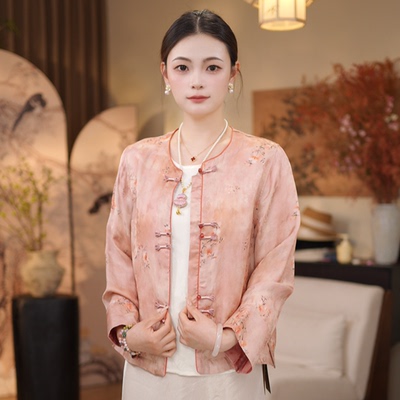 【春意盎然-外套】20026新款圆领正肩时尚显瘦外套2668