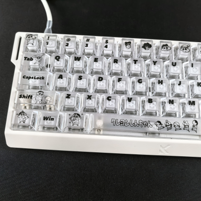 XVXH蜡笔小新雾透键帽适配EV63迈从Ace68/G87小蜜蜂made68魔导士