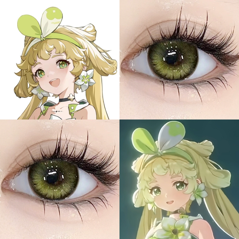 维里奈cos美瞳半年抛大直径鸣潮cosplay绿色漫展彩色隐形眼镜2PW_虎窝淘