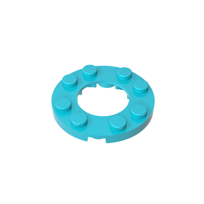 高砖积木零件孔圆板MOC兼容11833