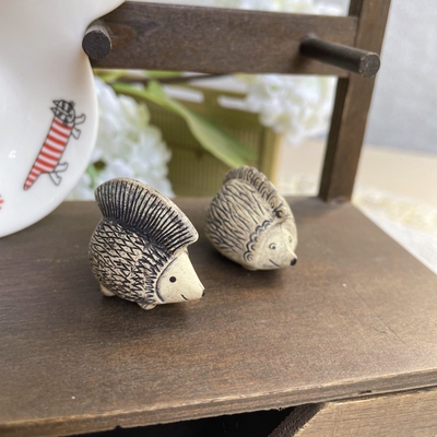 圻诺家 瑞典陶瓷家Lisa Larson人气小动物小刺猬装饰摆件