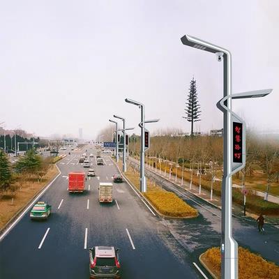 智慧路灯5g市政道路10米路灯杆多功能LED路灯自带WIFI充梅桦灯饰