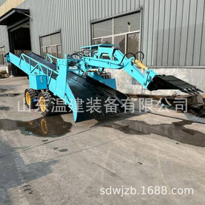 矿用煤炭炭渣输送挖掘轮式扒渣机 全液压刮板链条耙渣机厂家