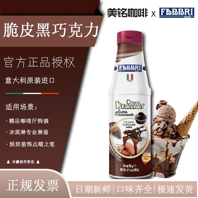 Fabbri法布芮脆皮黑巧克力淋酱