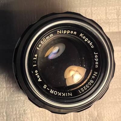 尼康Nikkor-S Auto 50mm f1.4手动定焦镜头，F卡口