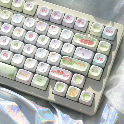 低饱和度可爱圆润键帽