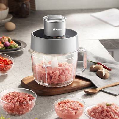 官方正品小熊QSJ-F03X2 绞肉机家用绞馅机碎肉机2L双刀电动多功能
