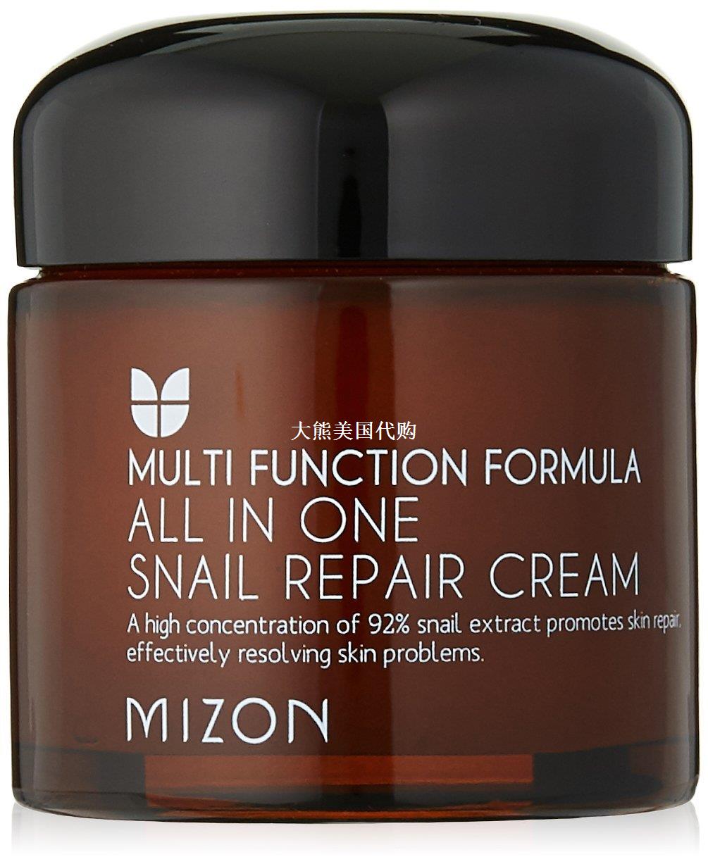蜗牛修复霜 MIZON All In One Snail Repair Cream, 75 Grams
