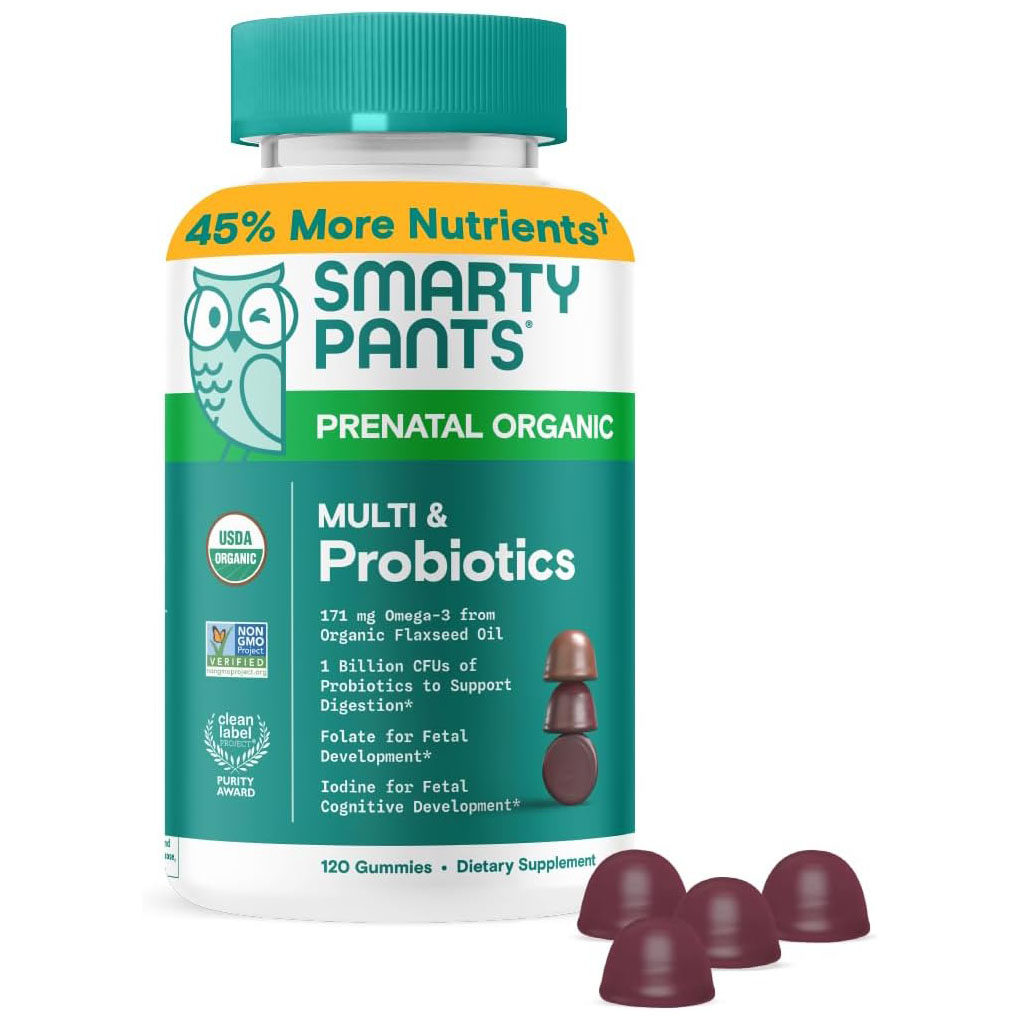 SmartyPants Organic Prenatal Multivitami Probiotics