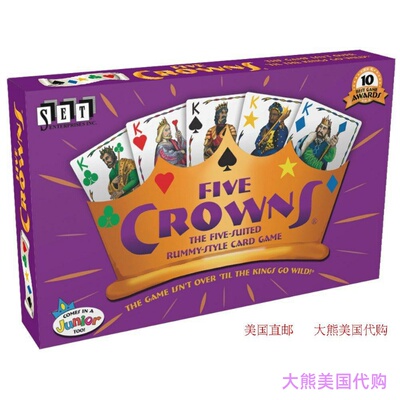 PlayMonster Five Crowns 桌面游戏 卡牌游戏 5个皇冠