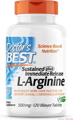 Doctor's Best Sustained Plus Immediate Release L-Arginine