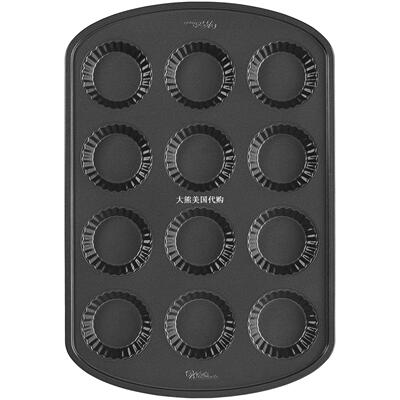 Wilton 2105-0089 12-Cavity Nonstick Tart Pan, Mini