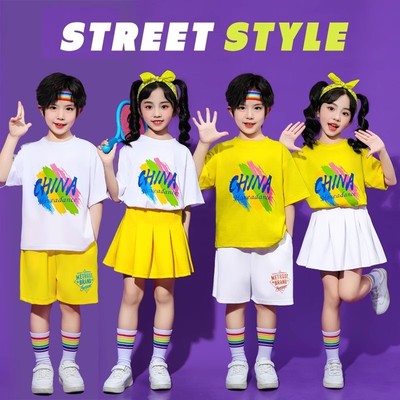 六一儿童节演出服表演服装青春活力舞蹈科目三APT小学生啦啦操S