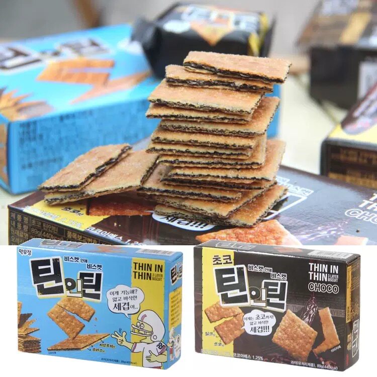 韩国进口LIKESKY叠叠脆饼干夹心酥脆多层巧克力点心休闲零食下午