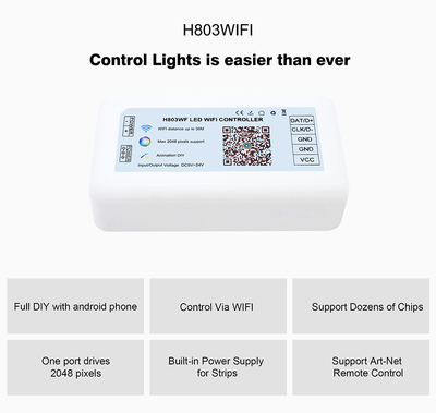 wifi幻彩控制器手机app5-24v