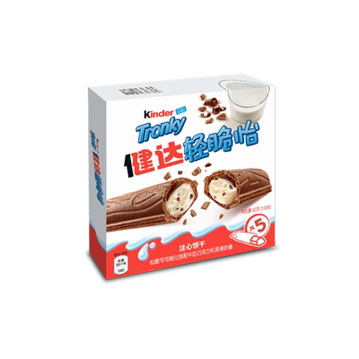 健达轻脆怡可可威化注心饼干