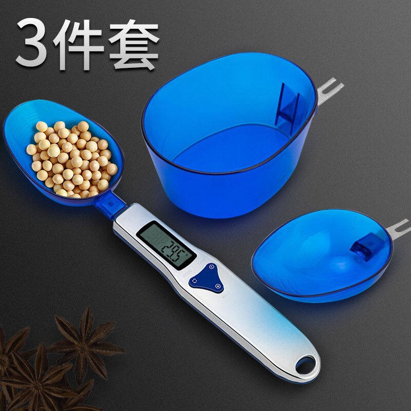 卡洛特电子量勺厨房秤勺子秤高精度家用烘焙辅食奶粉食物秤三勺称