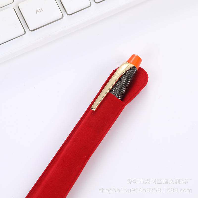 现货供应开口束口绒布笔袋 钢笔礼品笔保护袋黄铜笔袋子快速发货