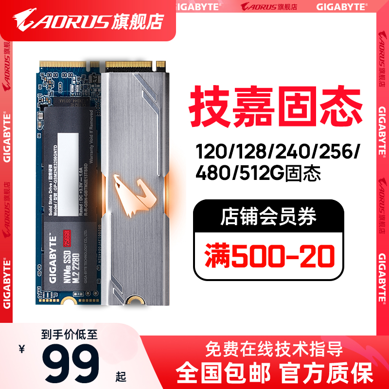 技嘉120G/240G/256GB/480G/512G SSD台式机电脑笔记本M.2固态硬盘_虎窝淘