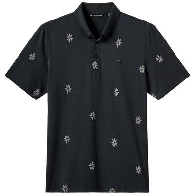 代购TravisMathew男士POLO衫透气舒适伸展性好日常穿着黑色短袖