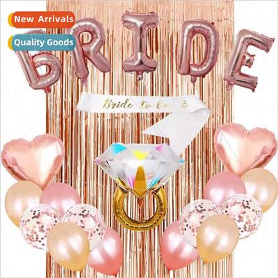 Bachelorette Party Balloon Set Bride Shoulder Strap Diamond