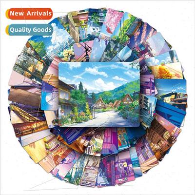 50 Set View ggage Stickers Outdoor Scenery Creative  Waterpr