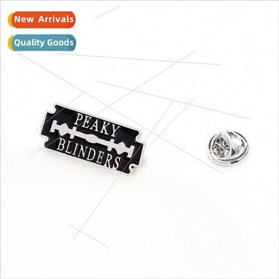 Peaky Blinders Bloodbath Gangster Brooch Blade Letter Alloy