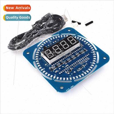 DS1302 Clock Electronic Watch Alarm Clock Rotating LED Displ