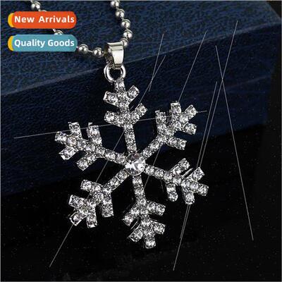 Frozen Princess Elsa crystal snowflake necklace fashionable