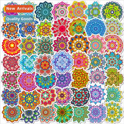 50 Cartoon Mandala Stickers Hindu Auspicious Religious Symbo
