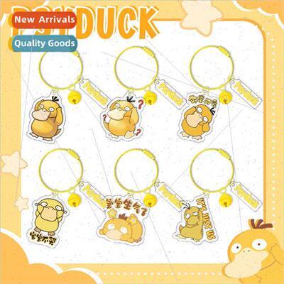 Metal Coil Acrylic Bell Keychain Pendant Made of D