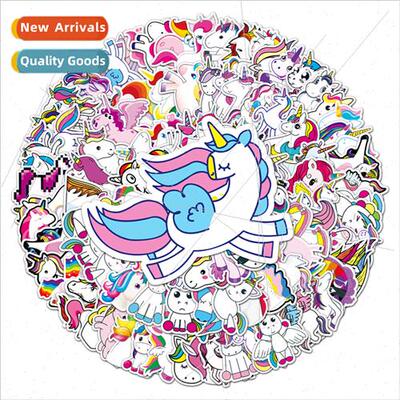 101 rainbow horse unicorn luggage creative graffiti waterpro