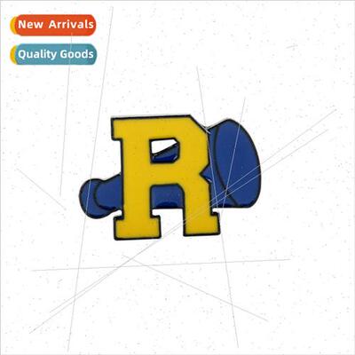 Film and TV s Riverdale letter R logo brooch cartoon oil dro