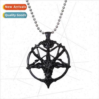 Jewelry Vintage terary Skull Sheeps Head Necklace Magic God