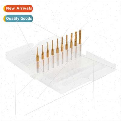 10pcs coated milling cutter bits 0.5-3.175mm corn milling cu