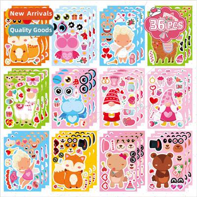 valentines day animal angel diy stickers decals valentines d