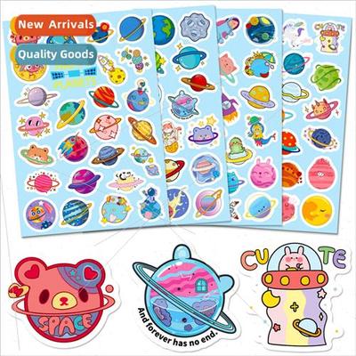 4/pack of 100 stickers astronautics planet children cartoon