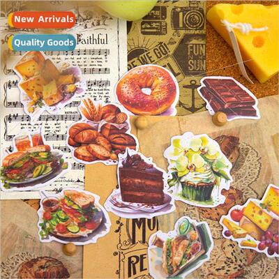 paper stickers Gourmet College Series Creative shaped desser