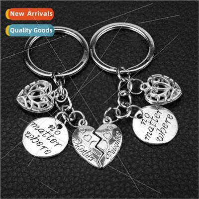 Couple girlfriends love love keychain bag pendant engraved l