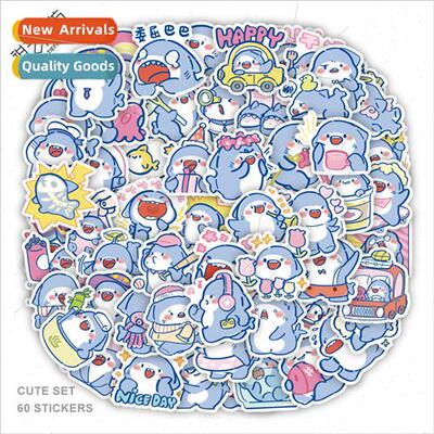 50 cute cartoon animals shark graffiti stickers decorative w