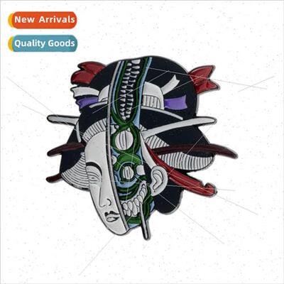 Japan Geisha brooch Japanese Japanese and wind accessories H