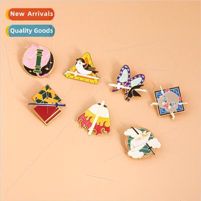 Anime Peripheral Demon Blade Cartoon Pin Butterfly Shinobu C