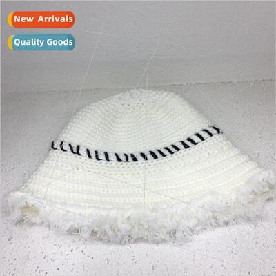 Korean  of the hundred hitched burlap knit cap tassel wool c