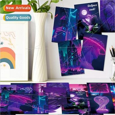 50 Purple Love Dream Wall Decoration Cards Postcards Greetin