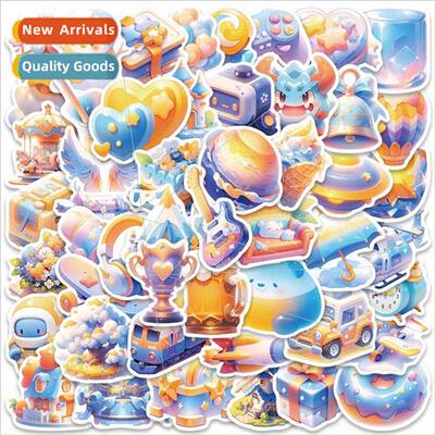 50 pcs 3D cartoon cute fantasy small things doodle stickers