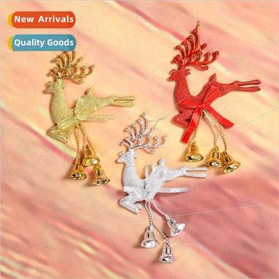 Christmas Tree Decorations Christmas Deer Bell Pendant Plast