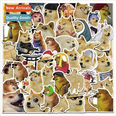 50 pieces of funny dog DOGE graffiti stickers notebook water