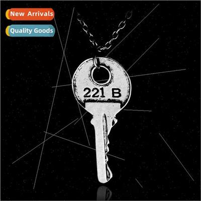 Sherlock 221B Apartment Key Necklace Vintage Personalized Ke