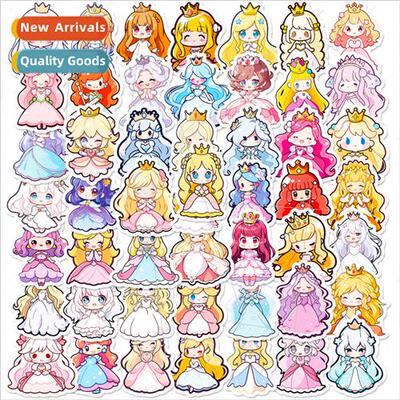 50 dress princess girl children cartoon stickers cute girl s