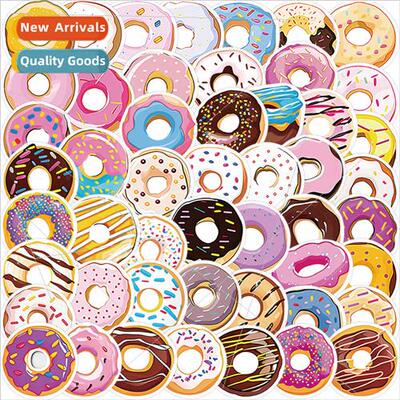 50 colorful donut graffiti stickers personalized decorative